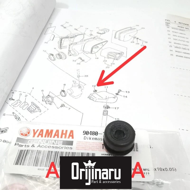 Jual GROMMET KARET RANGKA BODI BODY BULAT UNIVERSAL YAMAHA ORIGINAL ...