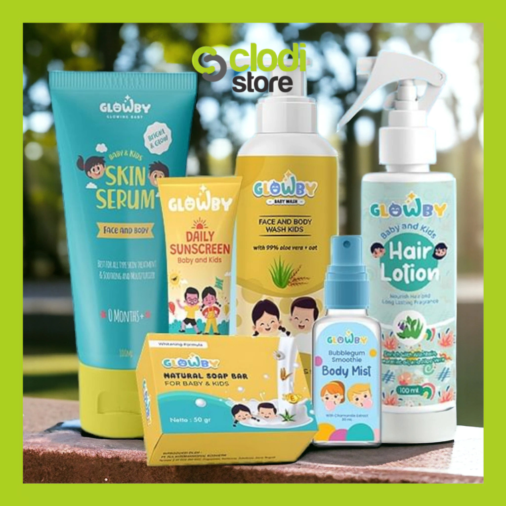 Jual Glowby Face and Body Wash 200 ml dan Daily Sunscreen Spf 50 30 ml ...