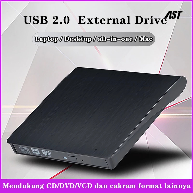 Jual External Drive CD ROM Portable Writer DVD/VCD Cocok komputer ...