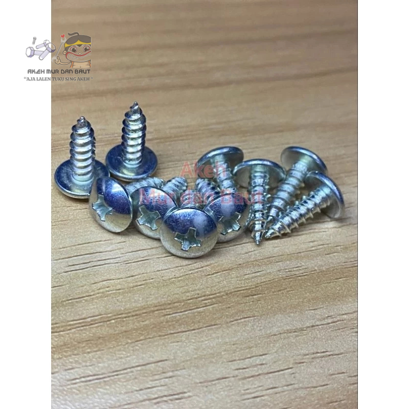 Jual Baut Skrup Body Honda M4x12 Lancip / Baut Skrup Sekrup M4x12 ...