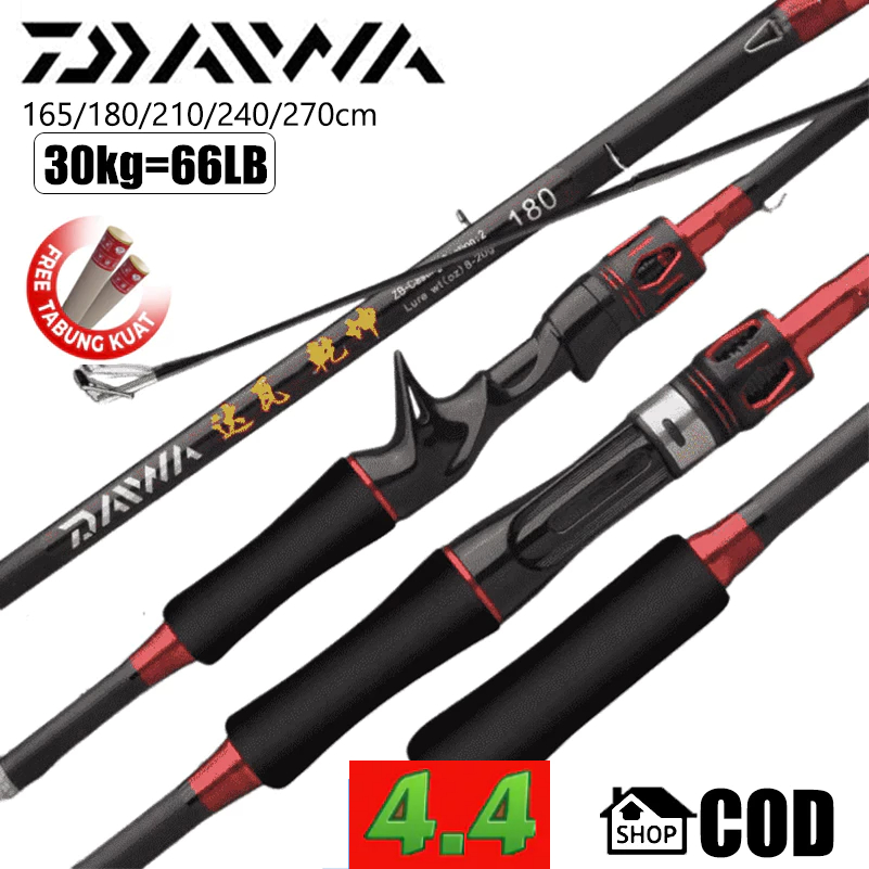 Jual DAIWA Joran Pancing Fishing Rod 1.65m/1.8m/2.1m/2.4m/2.7m uitable for Spinning Reel Bait ...