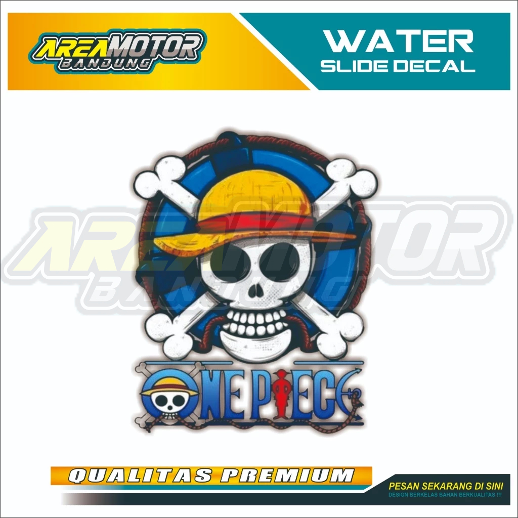 Jual TRANSPARAN WATER SLIDE DECAL ONE PIECE / TRANSPARAN WATER SLIDE ...