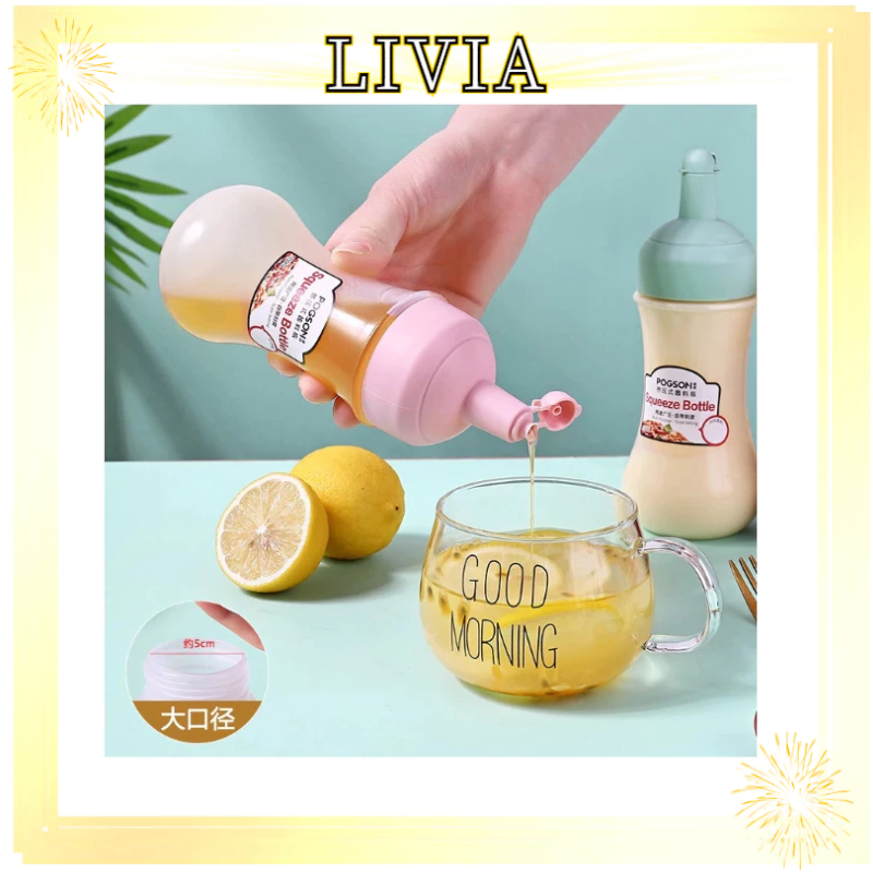 Jual LIVIA Botol Minyak Saus Kecap Bumbu Plastik Anti Tumpah ...