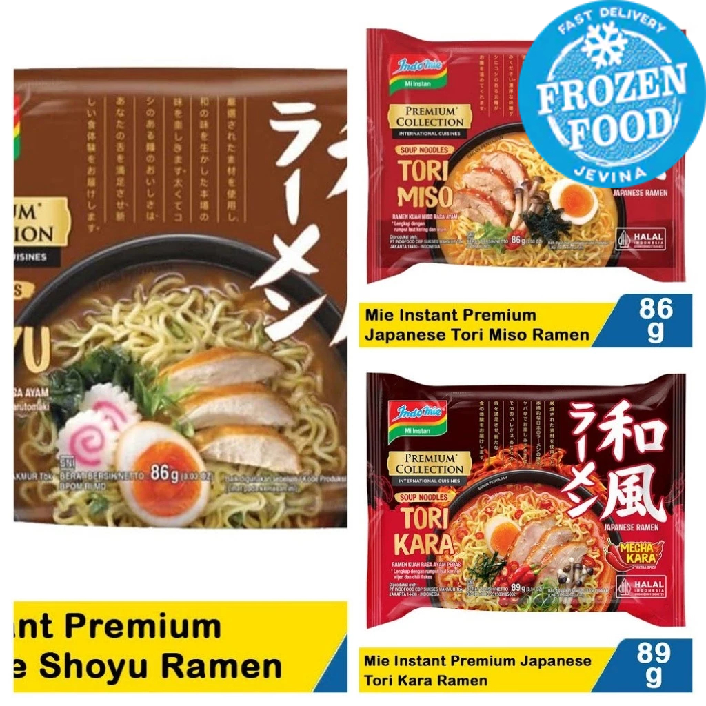 Jual Indomie Mie Instant Premium Japanese Tori Miso Ramen | Shoyu Ramen | Tori Kara Ramen 86G ...