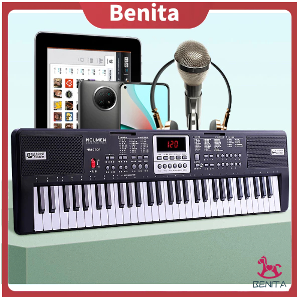 Jual 【COD】Piano 61keys Piano Elektronik Pemula Piano Mainan Anak-Anak ...