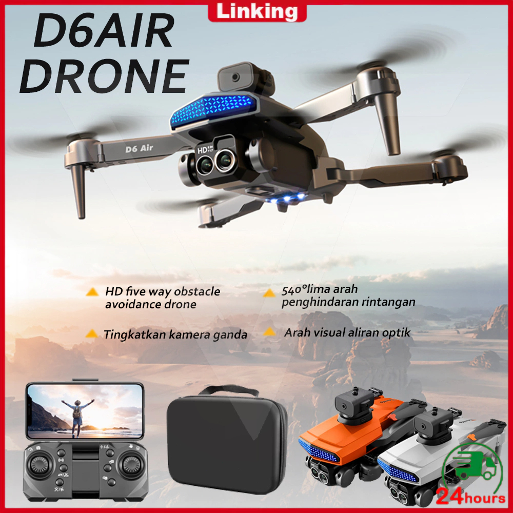 Jual 【COD】Smart Drone D6 Pro 4k HD Dual Camera Shoot Original Indoor ...