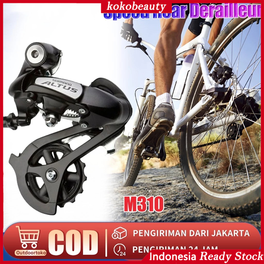 Jual RD Shimano Altus M310 7/8/9 Speed Rear Derailleur Sepeda Lipat MTB ...