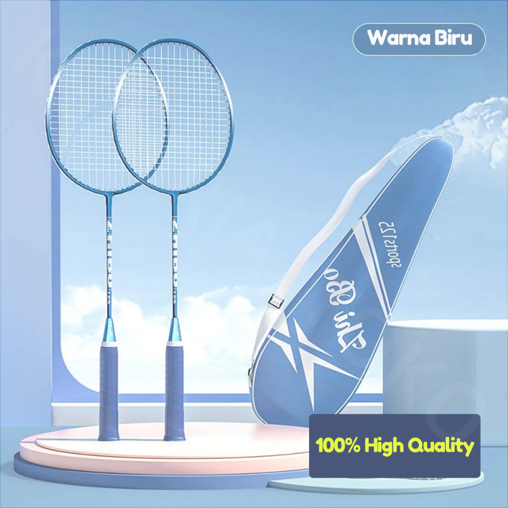 Jual Raket Bulutangkis Lengkap Raket Badminton + Grip+ Tas ...