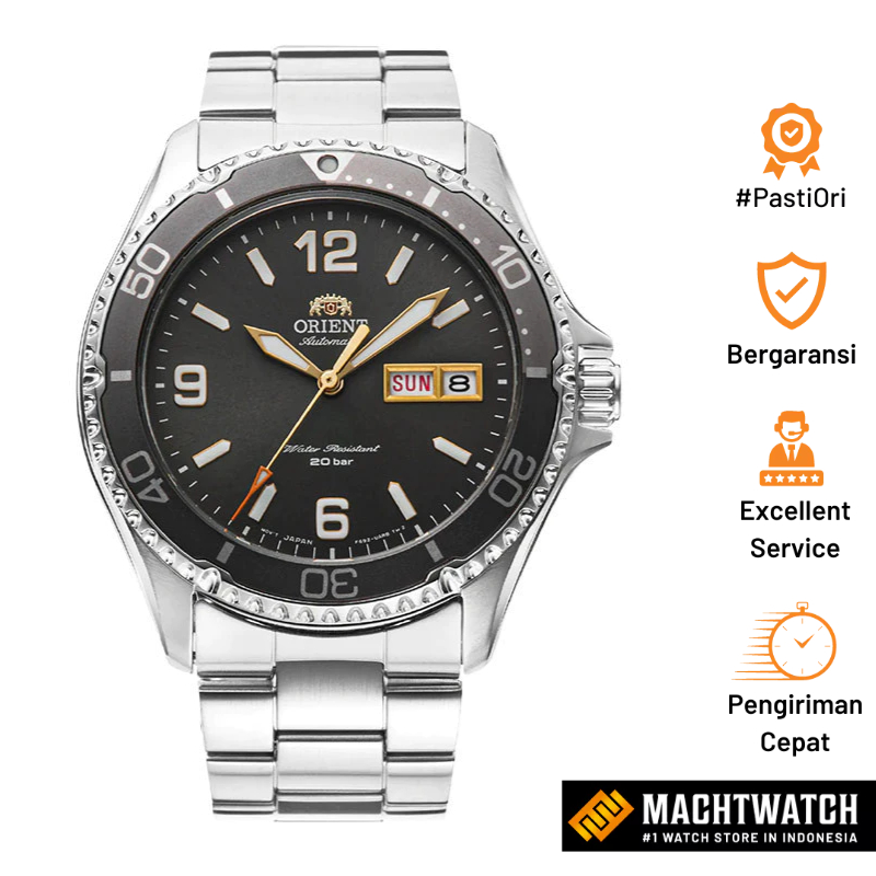 Jual Jam Tangan Pria Orient Sports RA-AA0819N Automatic Mako III Grey ...