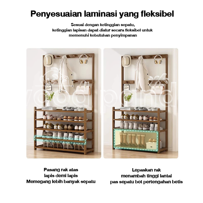 Jual Stand Hanger Rak sepatu rak gantungan baju hanger tas topi Rak ...