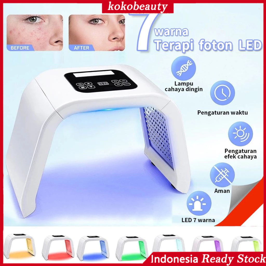 Jual PDT LED Masker alat facial wajah Light 7 Warna Hidrasi Peremajaan ...
