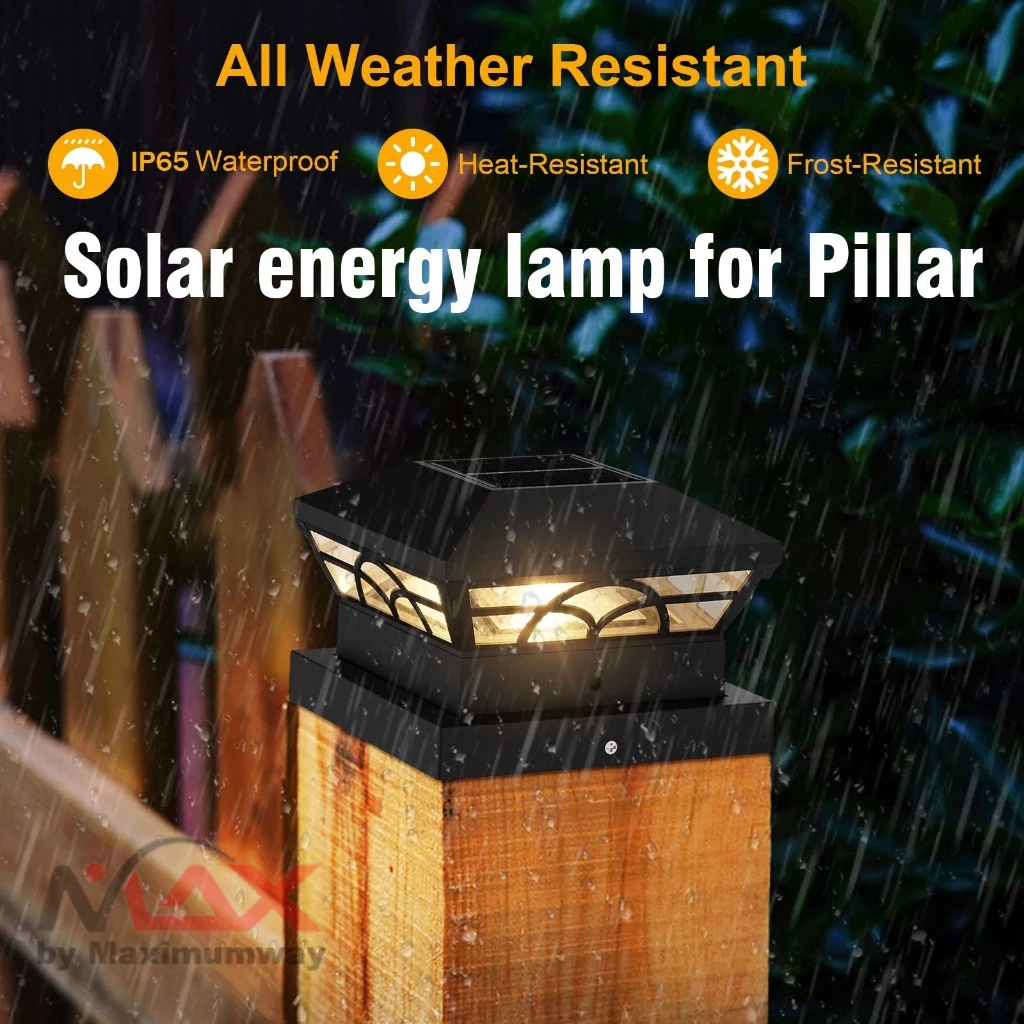 Jual Lampu Taman Tenaga Matahari Solar Panel untuk Pilar Pagar Rumah ...