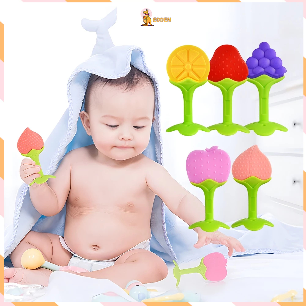 Jual Edden Gigitan bayi silikon bentuk buah baby teether | Shopee Indonesia