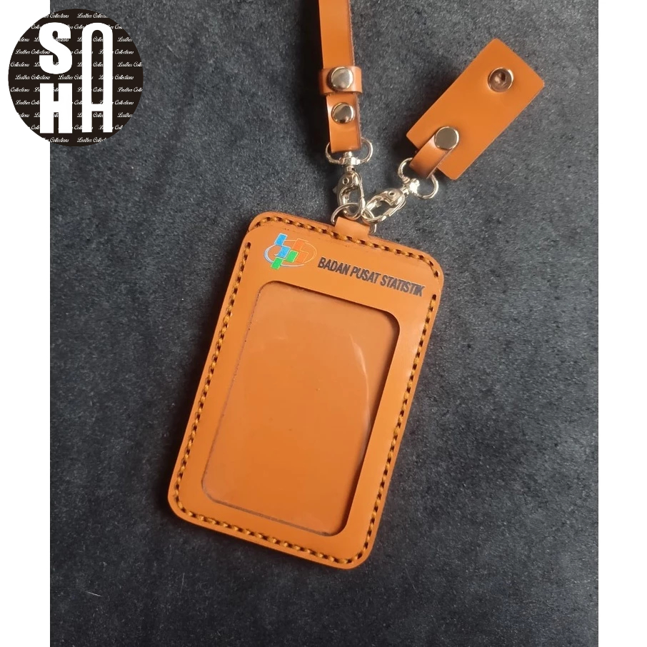 Jual SHA Id Card Holder Nametag Kulit Asli Holder Bisa Pakai nama dan ...