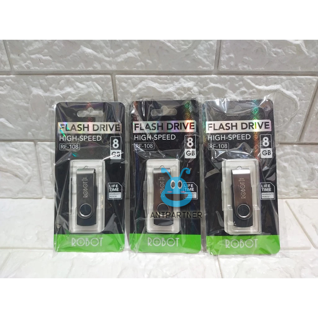 Jual [ANT] Flashdisk Robot 4/8/16/32GB RF104 RF108 RF116 RF132 Original GARANSI | Shopee Indonesia