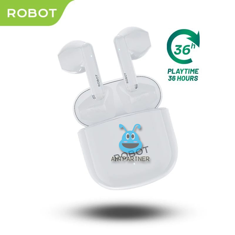 Jual (ANT) Headset bluetooth Robot airbuds T60 handsfree half ear ...
