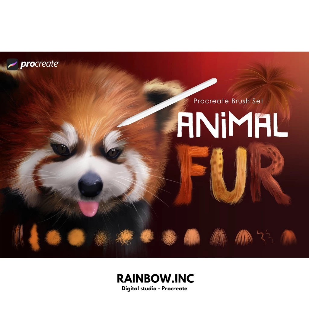 Jual Procreate Brush - Animal Fur Procreate Brushes ( Free gift ...
