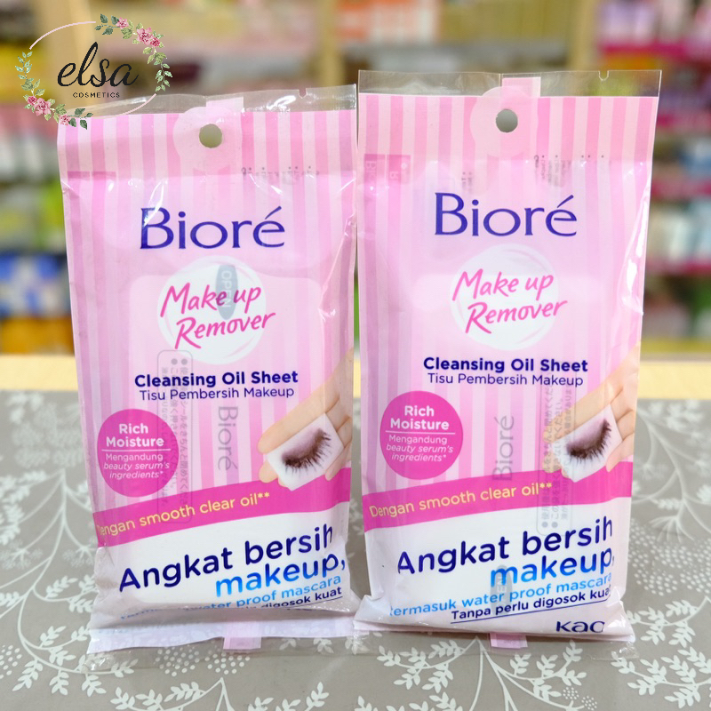 Jual Biore Makeup Remover Cleansing Oil Sheet 10s | Shopee Indonesia