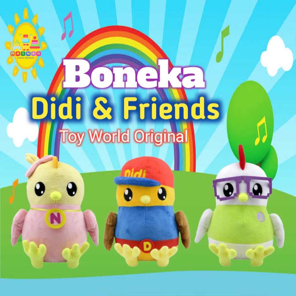 Jual Boneka Didi And Friends Original Toy World Bahan Premium - 3 ...
