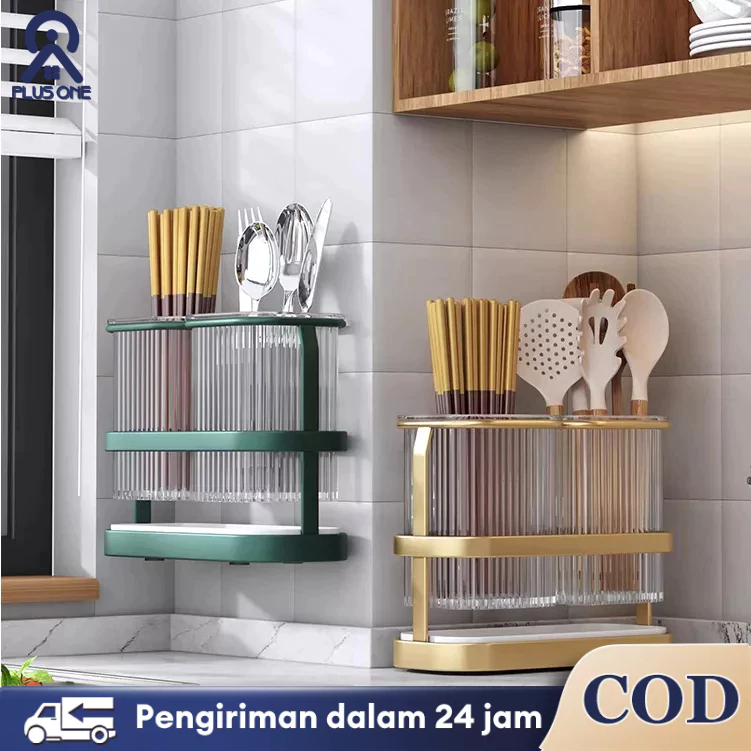 Jual Tempat Sumpit Sendok Garpu Gantung Rak Sendok Dapur Tempat Sendok ...