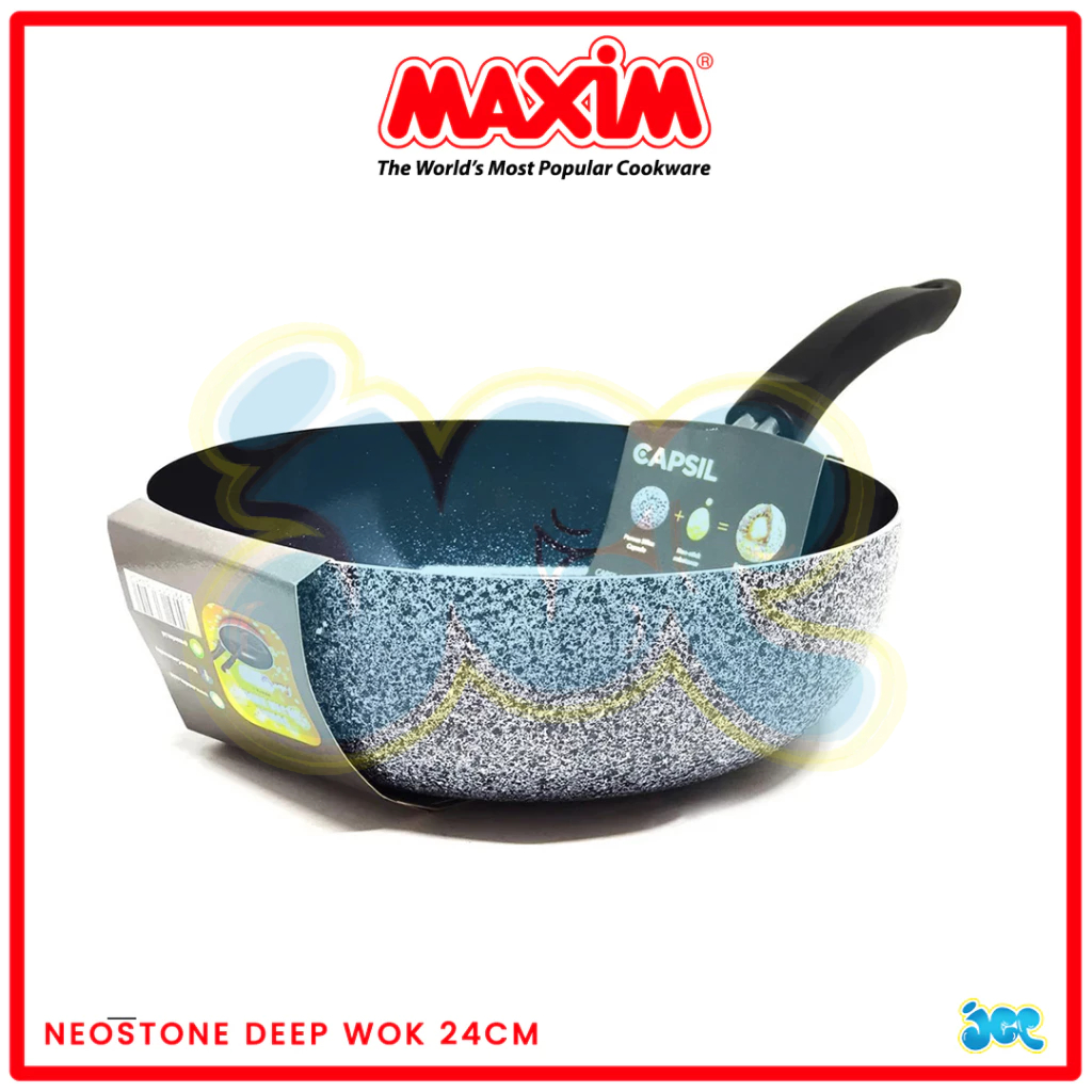 Jual Jagemart - Maxim Neostone Deep Wok 24cm // Wajan Penggorengan ...