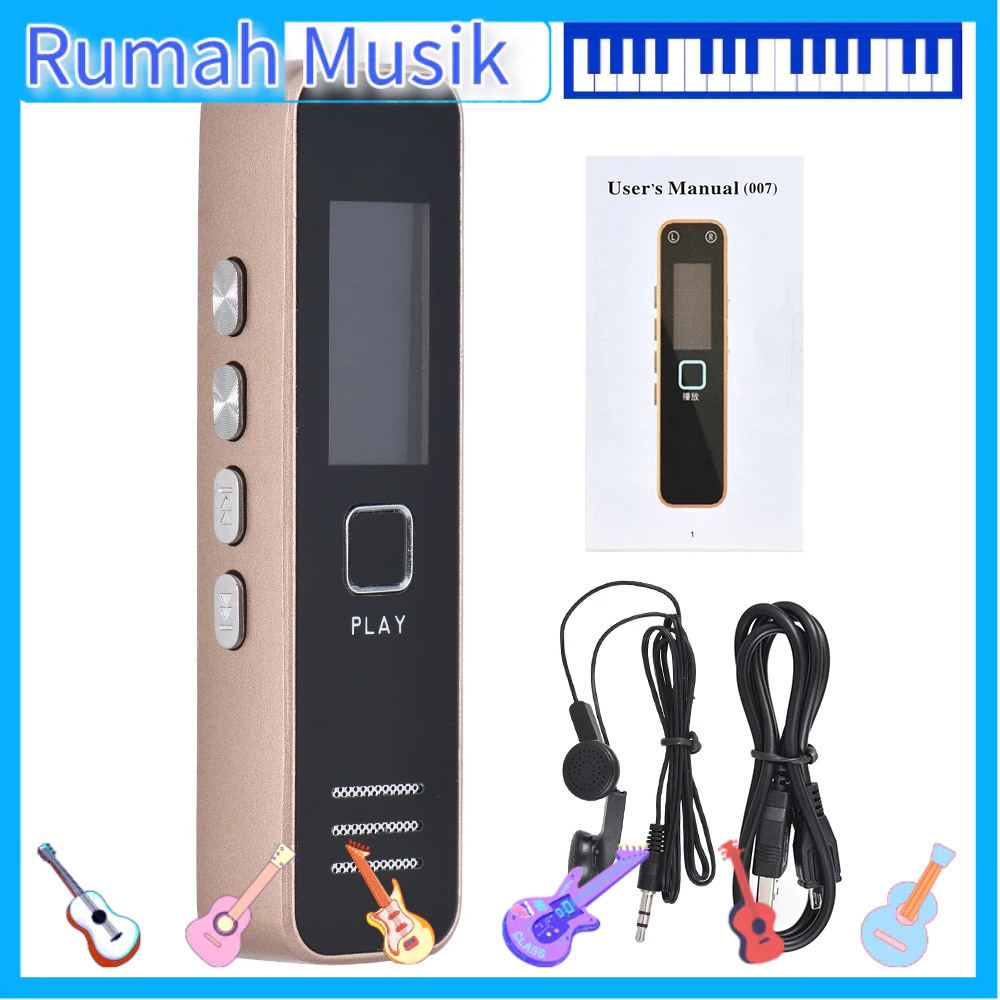 Jual Perekam Suara Digital Audio Dictaphone MP3 Player USB Flash Disk ...