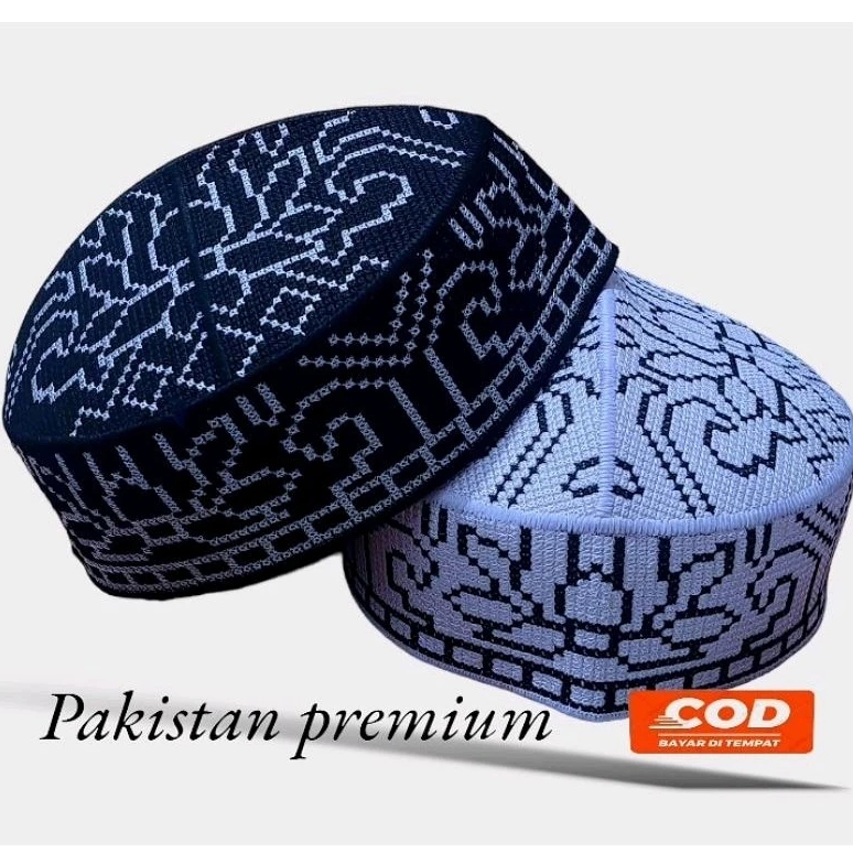 Jual (ECER)PECI KOPYAH PAKISTAN PREMIUM FULL BORDIL /PECI SHOLAT/PECI ...