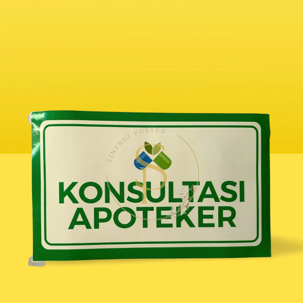 Jual Stiker Konsultasi Apoteker 31x19 cm | Poster Stiker vinyl | Stiker ...