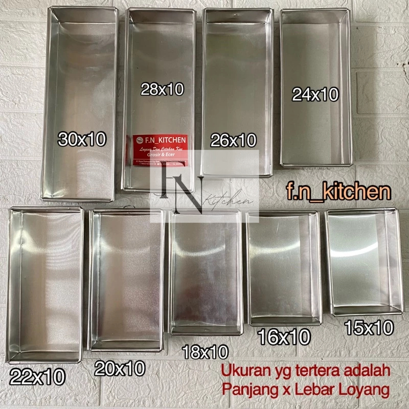 Jual LOYANG KUE BROWNIES / CETAKAN KUE BROWNIES / BOLU KOTAK PERSEGI ...