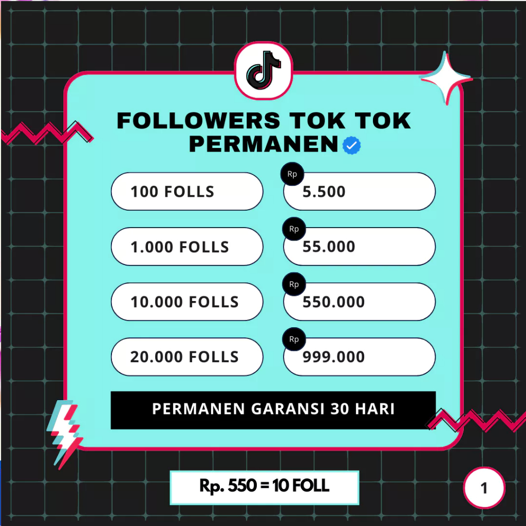 Jual FOLLOWES FOLLOWER HIGH QUALITY PERMANEN BUKAN FOLLOWERS INDONESIA ...