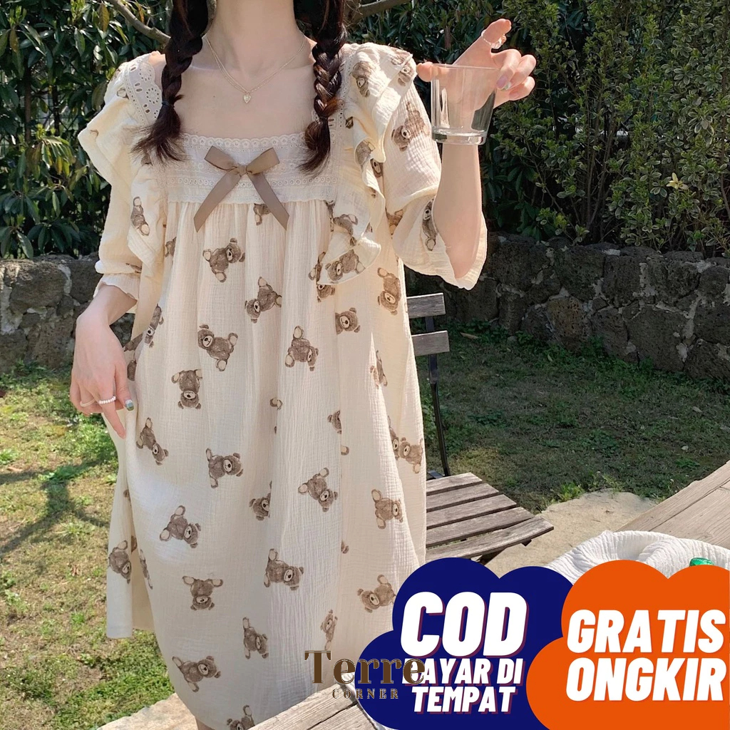 Jual Daster Aesthetic Baju Tidur Piyama Wanita Murah Kyu Ri Sleepwear ...