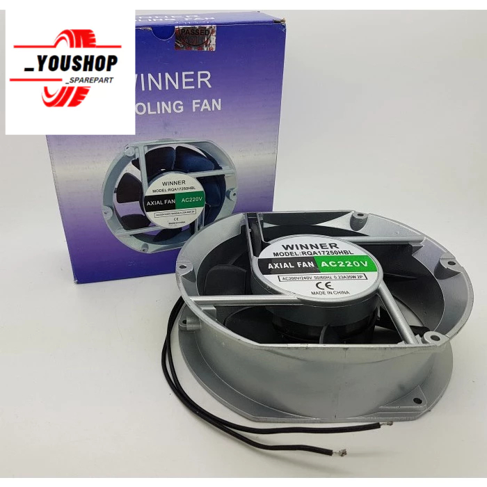Jual OVAL Kipas Fan panel Winner AC 220V 15X17 cm with Ball Bearing ...