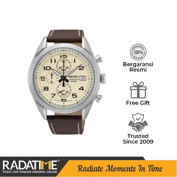 Jual Seiko Ivory Dial Brown Leather | Shopee Indonesia