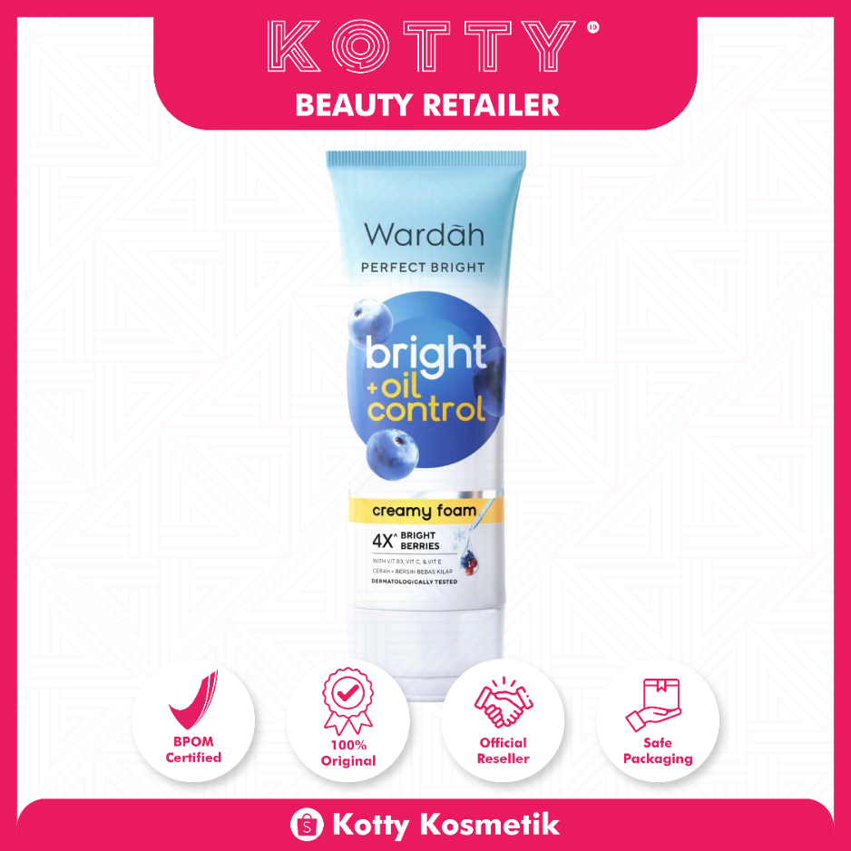 Jual Wardah Perfect Bright Bright + Oil Control Creamy Foam | Shopee ...