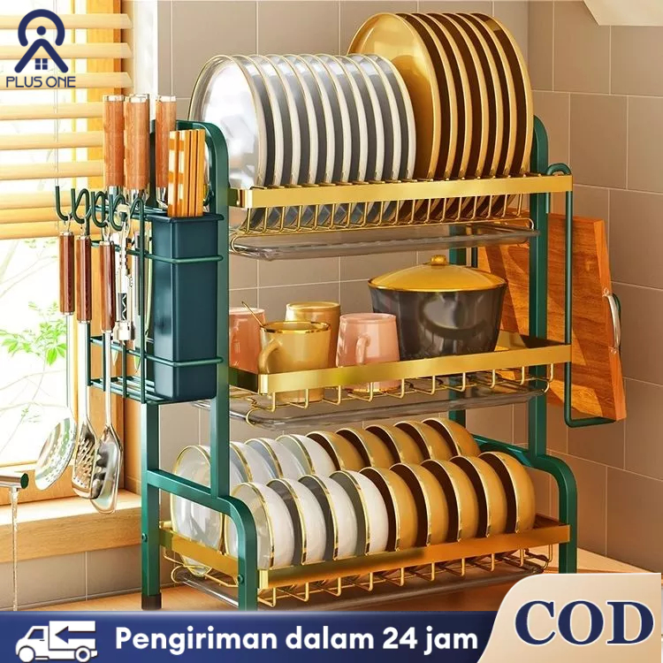 Jual Rak Piring Stainless Steel Rak Cuci Piring Penyimpanan Kuat Rak ...