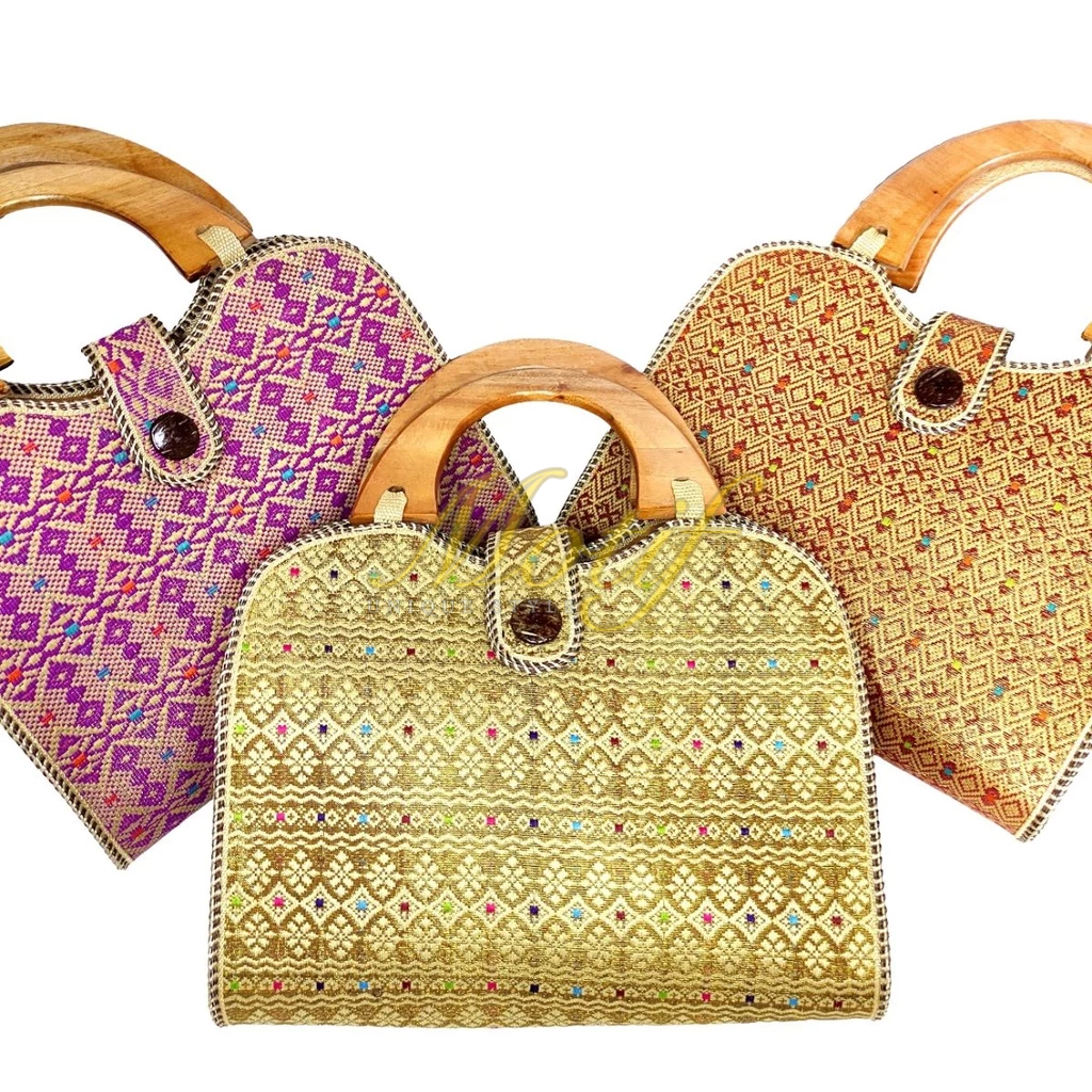 Jual Motif Tas Tote Bag Wanita Songket Handle Kayu Etnik | Shopee Indonesia