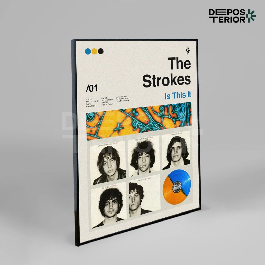 Jual Poster The Strokes - Is This It Cover Album Frameblock | Shopee ...