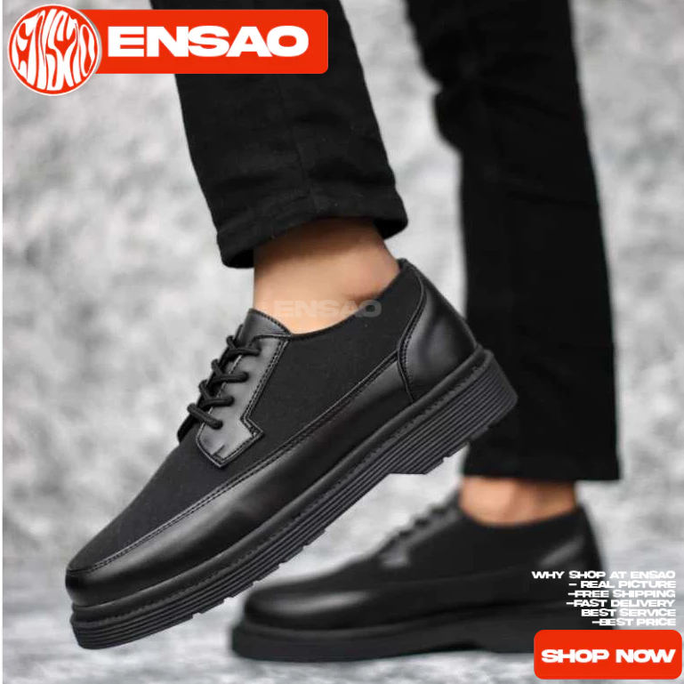 Jual Sepatu Oxford Pria Hitam Formal Pantofel Docmart Pria | Shopee ...