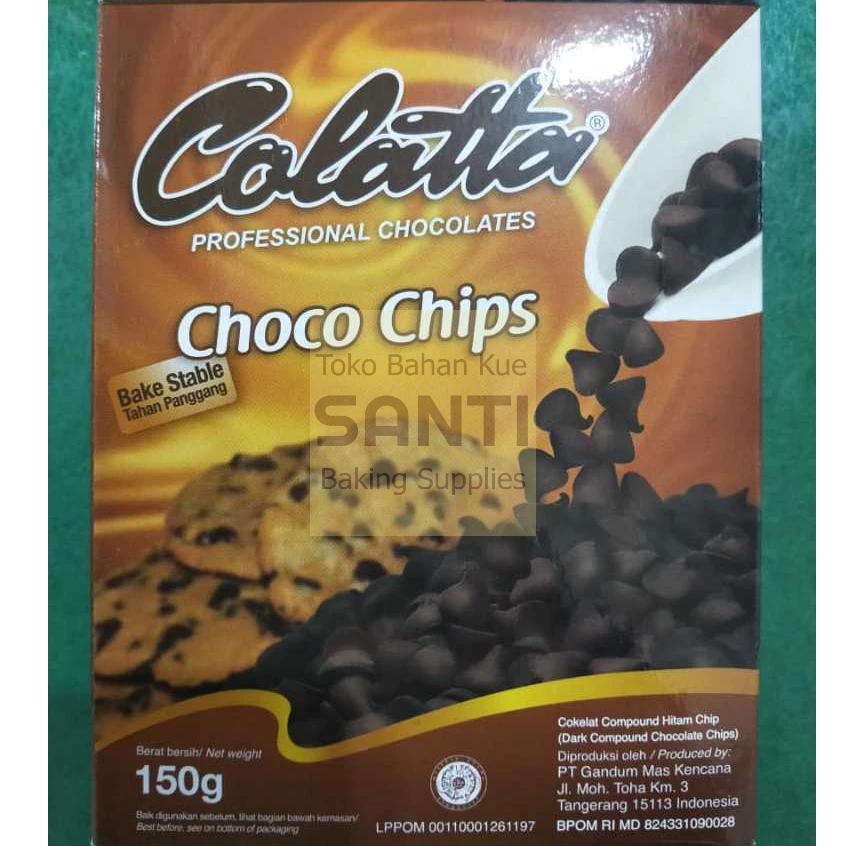 Jual Colatta | Chocochips Chips Coklat Compound | 150 Gram | Shopee ...