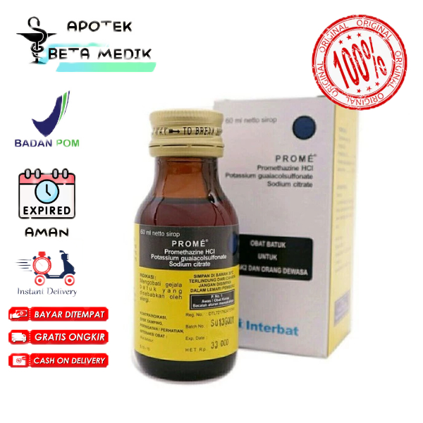 Jual PROME SYRUP 100 ML - Obat Batuk 60 ML ANAK DAN DEWASA Karena ...