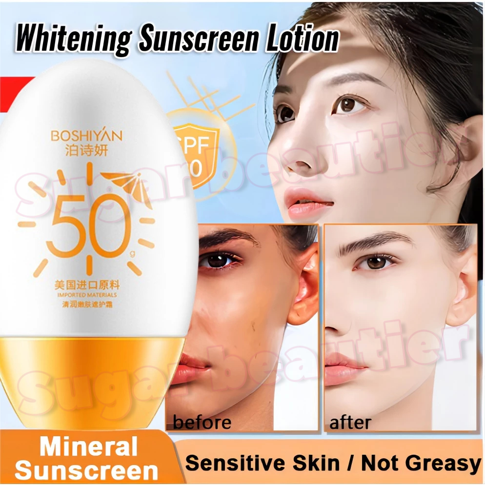 Jual SPF 50 Sunscreen Whitening Sunblock Cream Wajah Dan Badan ...