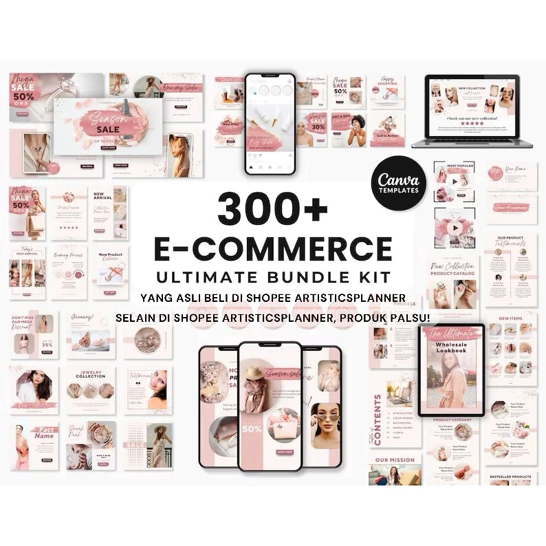 Jual Template Editable Social Media Marketing Engagement Kit Bundle Ecommerce | CV03 | Shopee ...