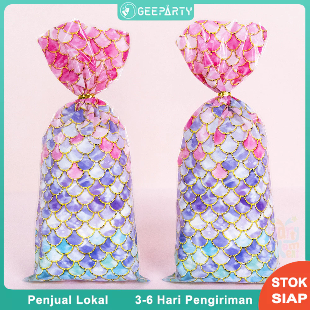 Jual 20pcs Tas Permen Skala Putri Duyung Merah Muda Ungu Untuk Dekorasi ...