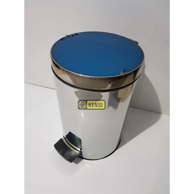 Jual Tempat Sampah Injak Pedal Dust bin Injak stainless 20 lt , uk D 30 x T 40 cm | Shopee Indonesia