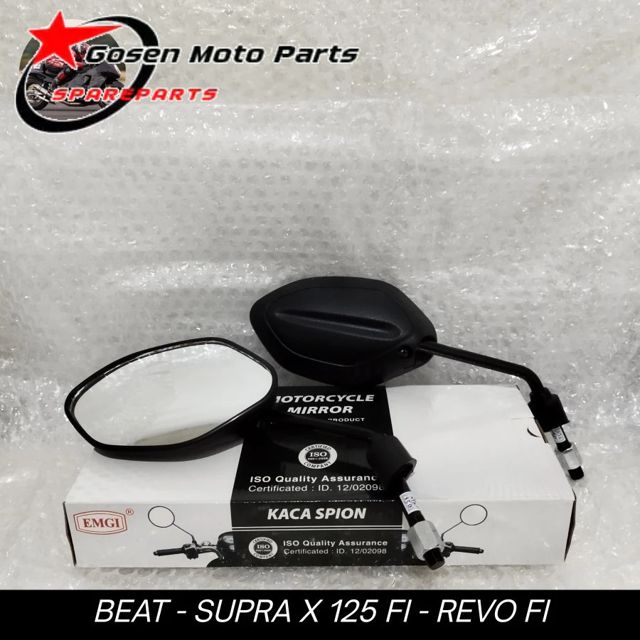 Jual KACA SPION HONDA BEAT - SUPRA X 125 FI - REVO FI HITAM STANDAR ...