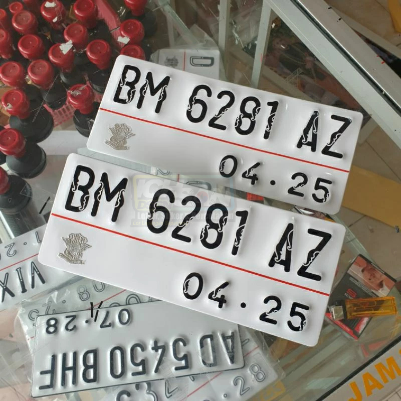 Jual PLAT MOTOR PUTIH bermacam variasi | Shopee Indonesia