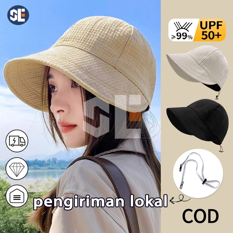 Jual Shulanger Topi Korean Style Wanita Topi Anti Uv Topi Wanita Topi ...