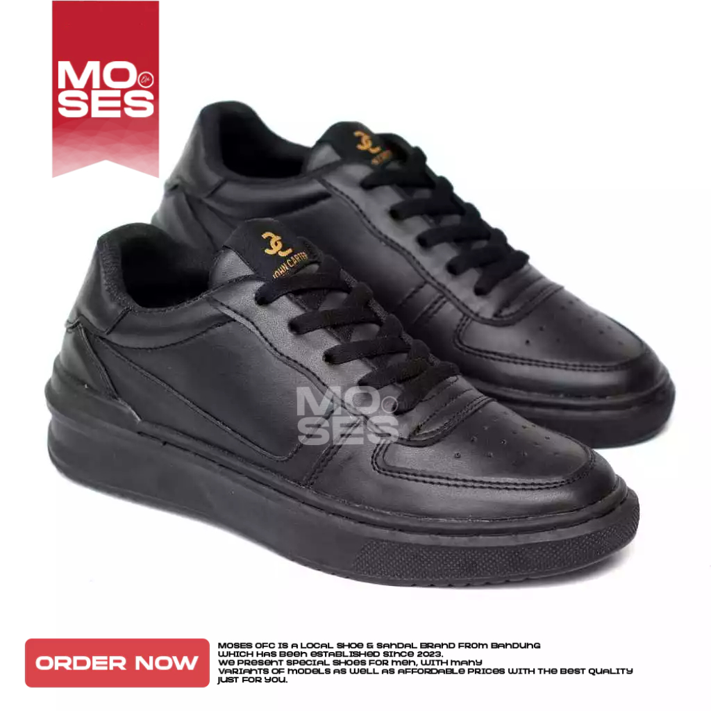 Jual MOSES Sepatu Casual Pria Sneakers Putih Kerja Pria | Shopee Indonesia