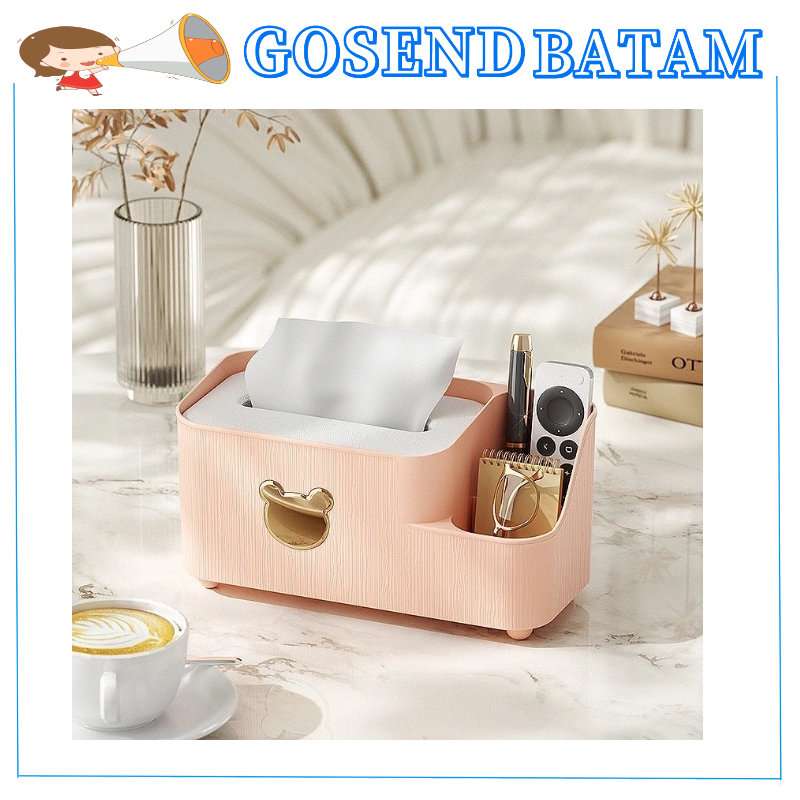 Jual (GOSEND) Box Tisu Motif Beruang/ Kotak Tisu Sekat Serbaguna ...