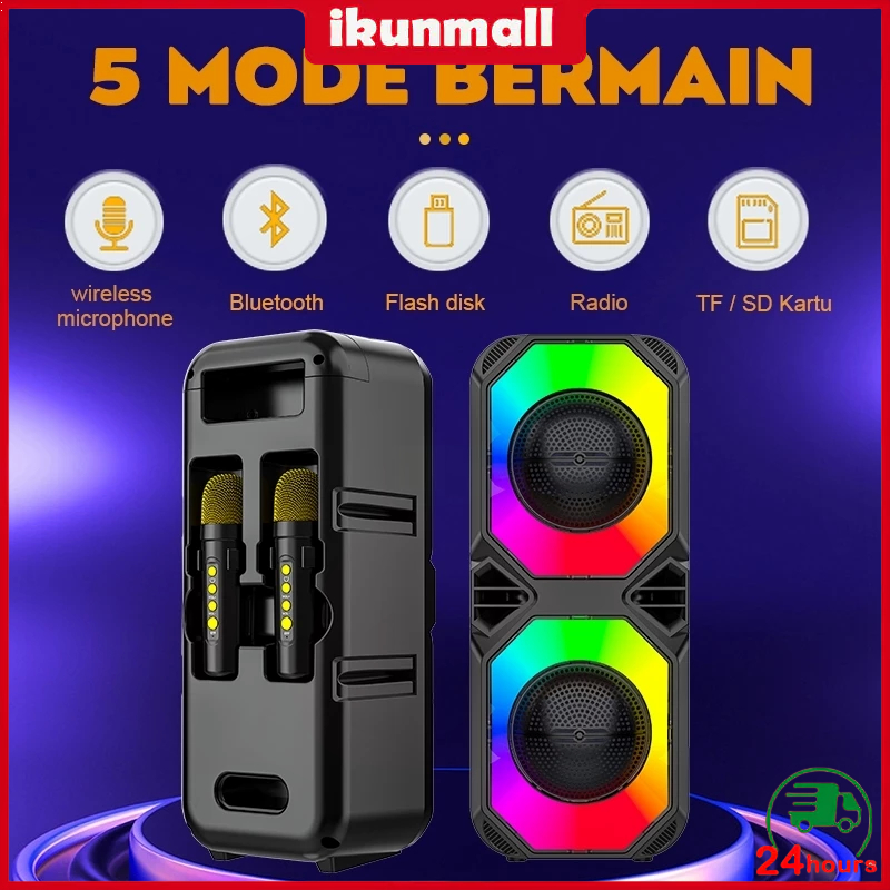 Jual 【PRO MAX BASS】Speaker Bluetooth Karaoke Besar Super Bass Polytron ...